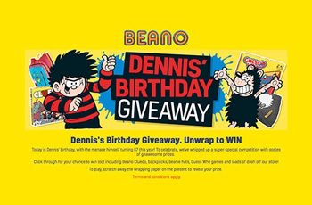 The Beano Dennis’ Birthday Giveaway - BeeLiked