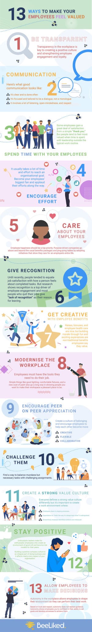 13 Ways to make your employees feel values